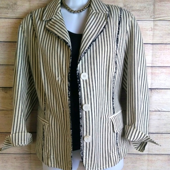 LOFT | Jackets & Coats | Loft B W Jacket | Poshmark